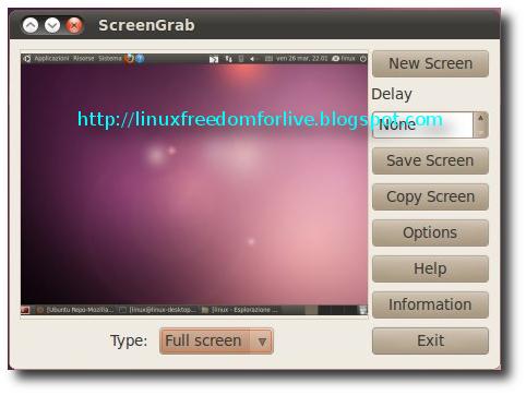 ScreenGrab Gestire i nostri Screenshots 0.8 - Linux Freedom